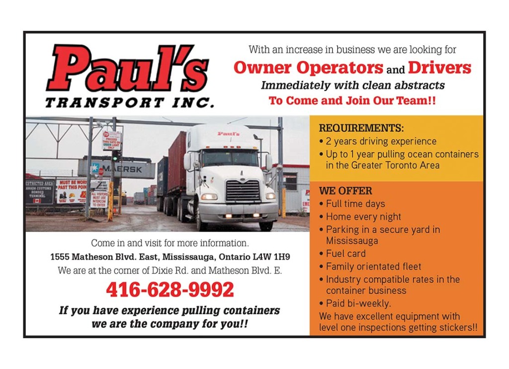 Pauls Transport - Truck News