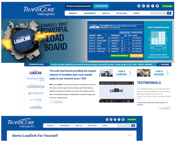 TransCore Link Logistics revamps website - Truck News
