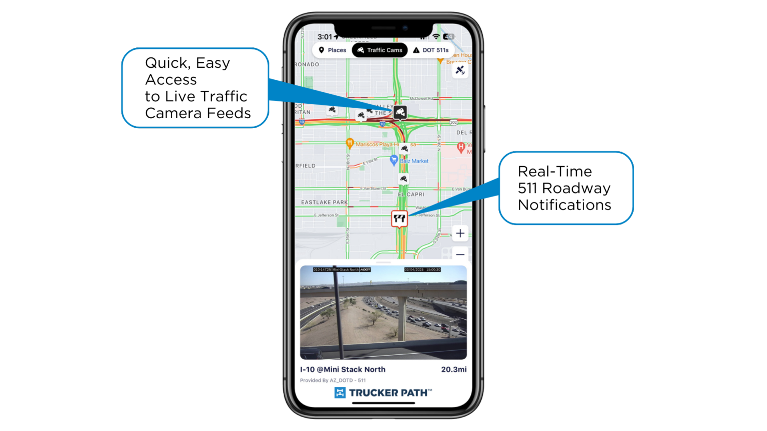 Trucker Path adds real-time DOT 511 traffic updates - Truck News
